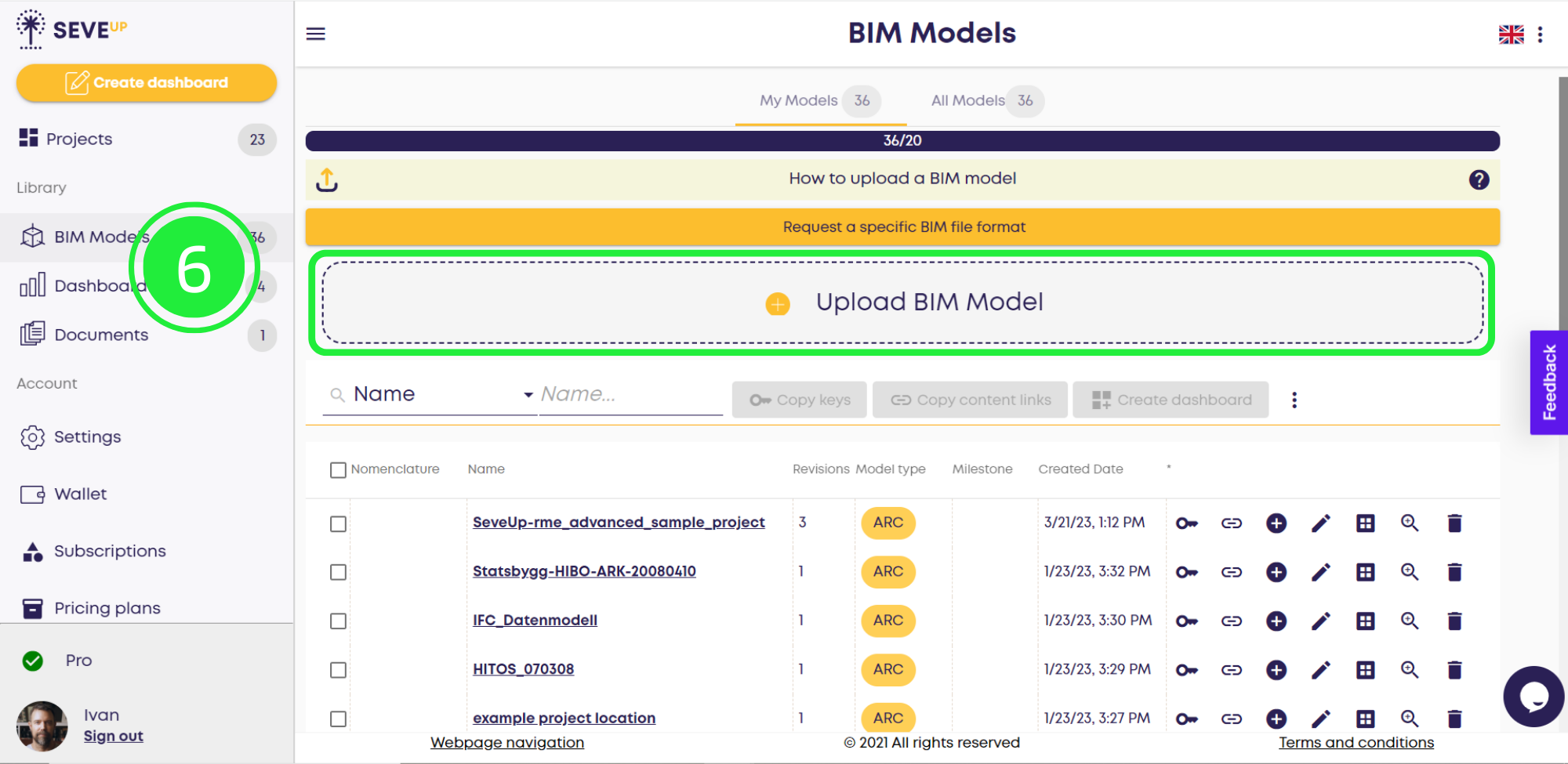 How to upload and link BIM models to your first SeveUp project?