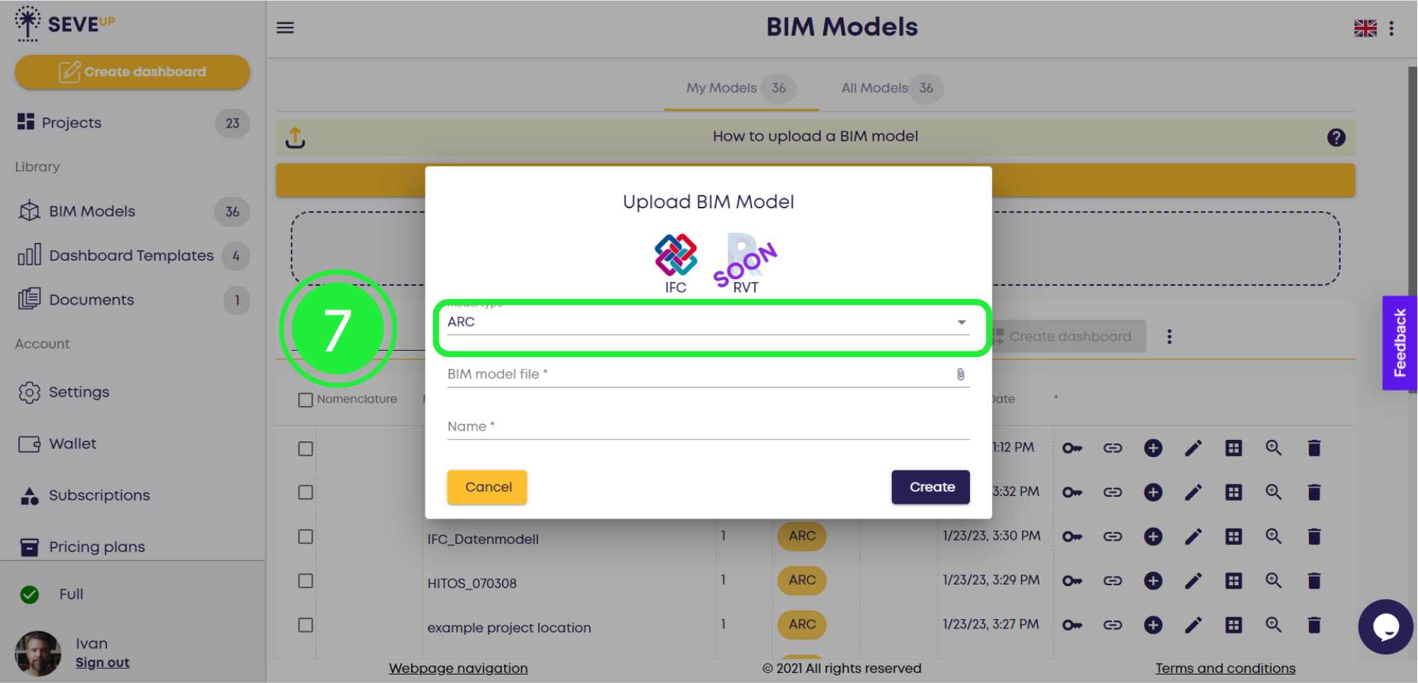 How to upload and link BIM models to your first SeveUp project?